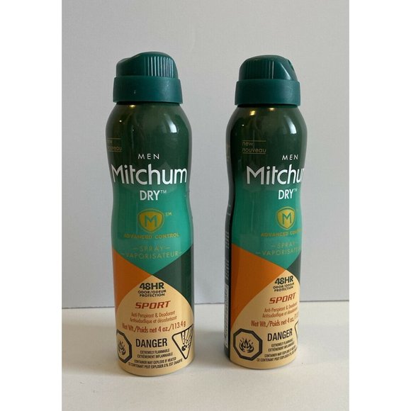 Mitchum | Other | 2 X Mitchum Men Dry Spray Antiperspirant Deodorant ...